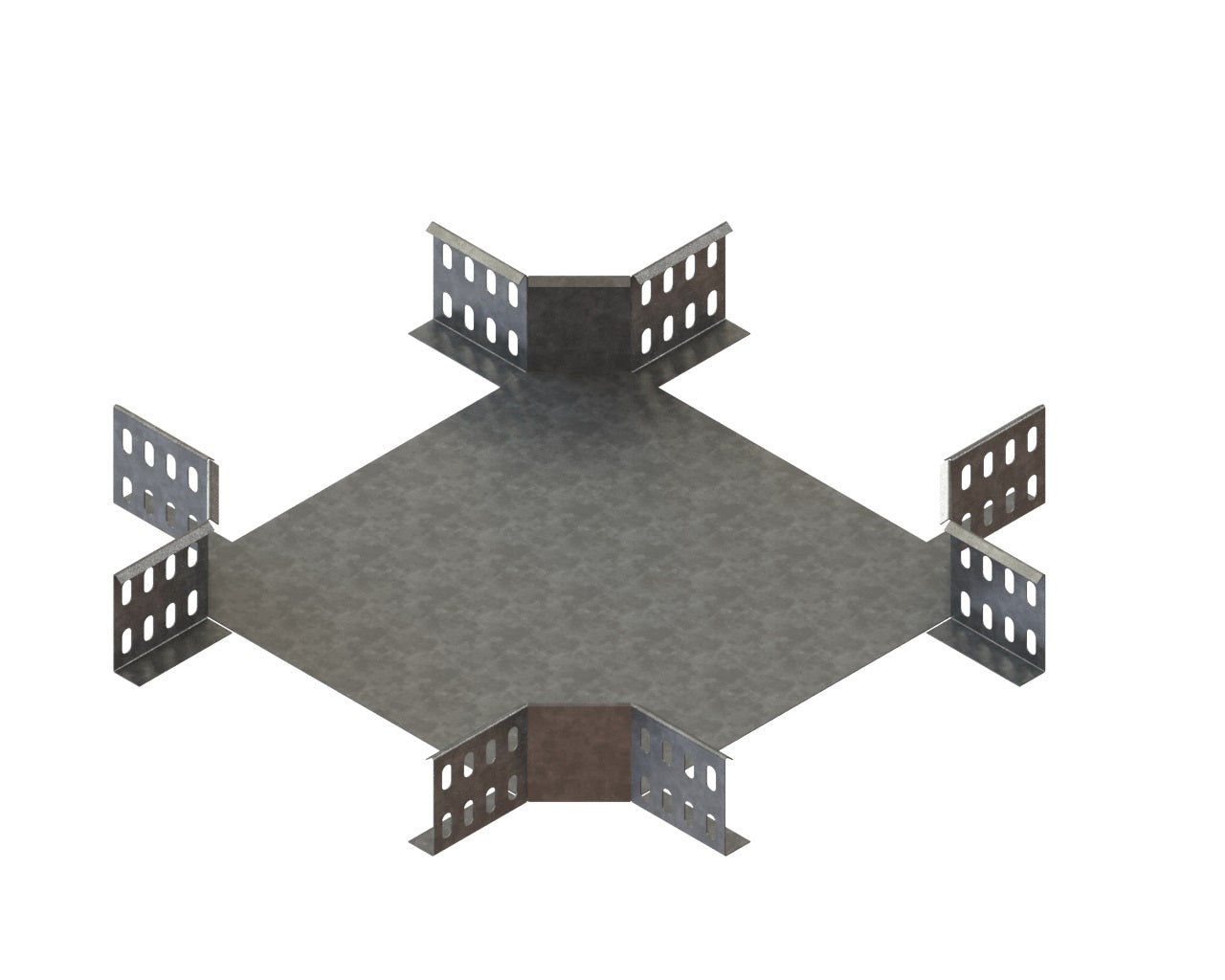 Cross Bend of Cable Tray H:50MM W:500MM T:1.2MM Pre-Galvanized - Azar Group